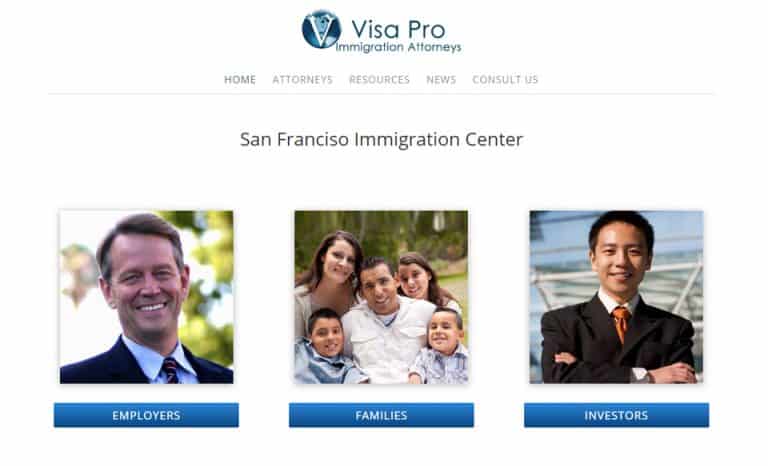 VisaPro | Lawyer Website Design